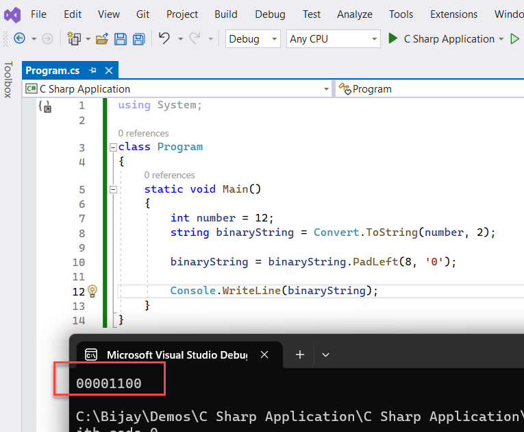 How To Convert Int To Binary String With Leading Zeros In C Net AspDotnetHelp