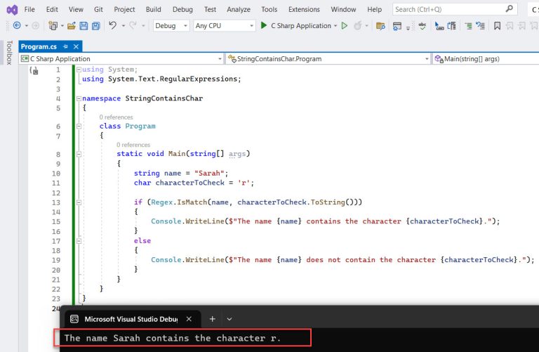 How To Check If String Contains A Character In C AspDotnetHelp