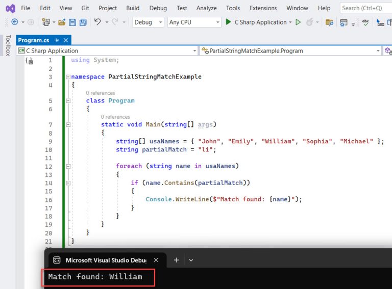 How To Check If A C String Array Contains A Partial String How To Check If A C String Array Contains A Partial String