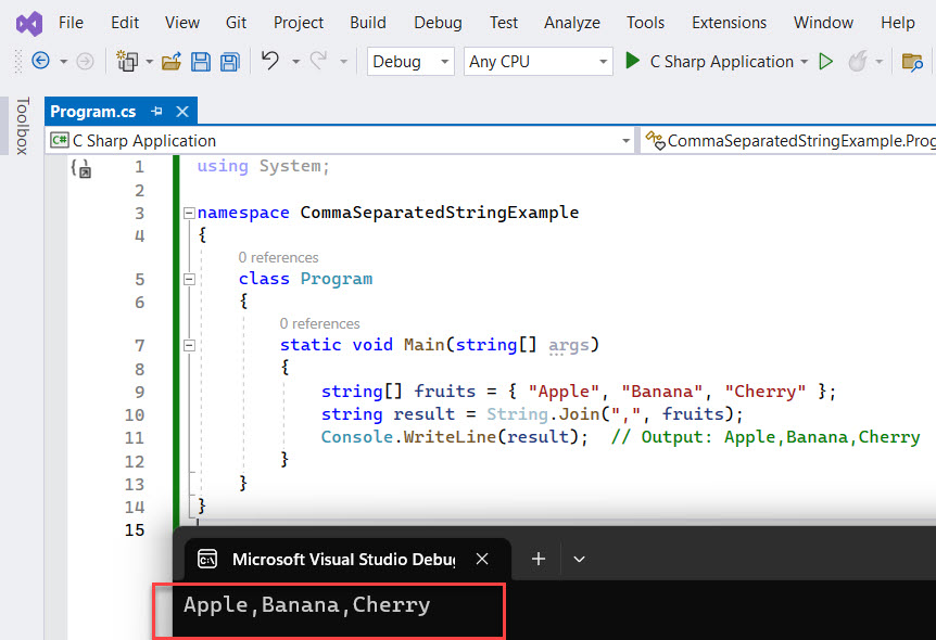 How To Convert Object To Comma Separated String In C AspDotnetHelp