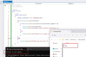 How to Delete Empty Folders in C#? - AspDotnetHelp.com
