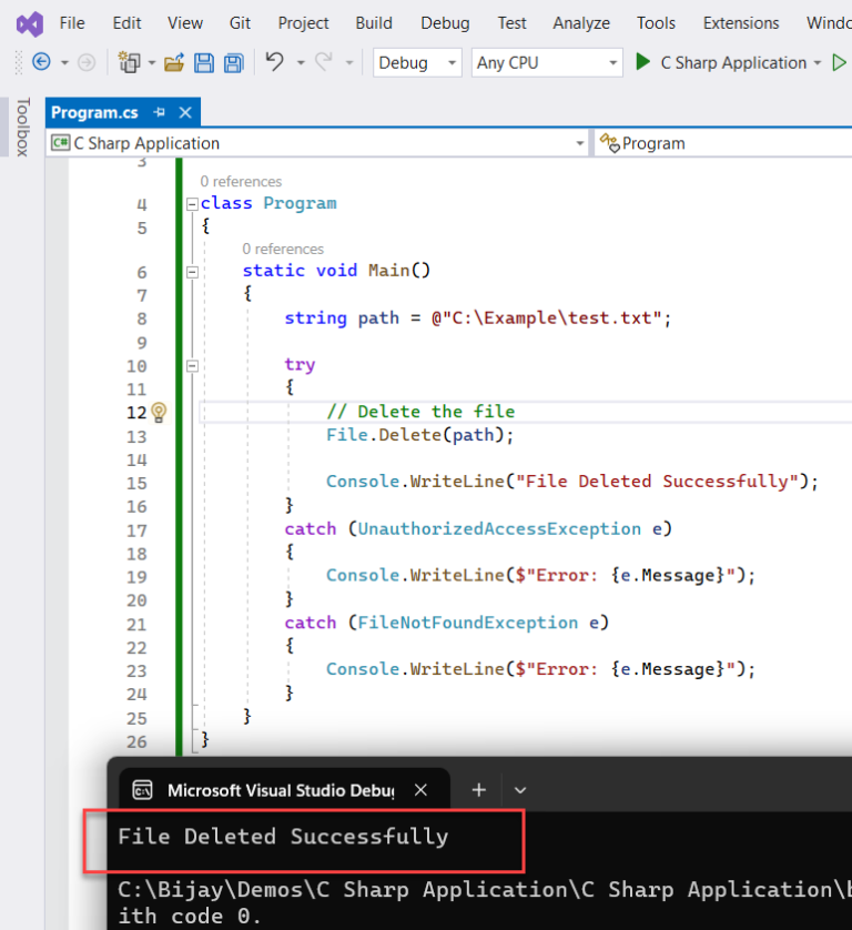How To Delete A File From A Folder In C Delete All Files From A