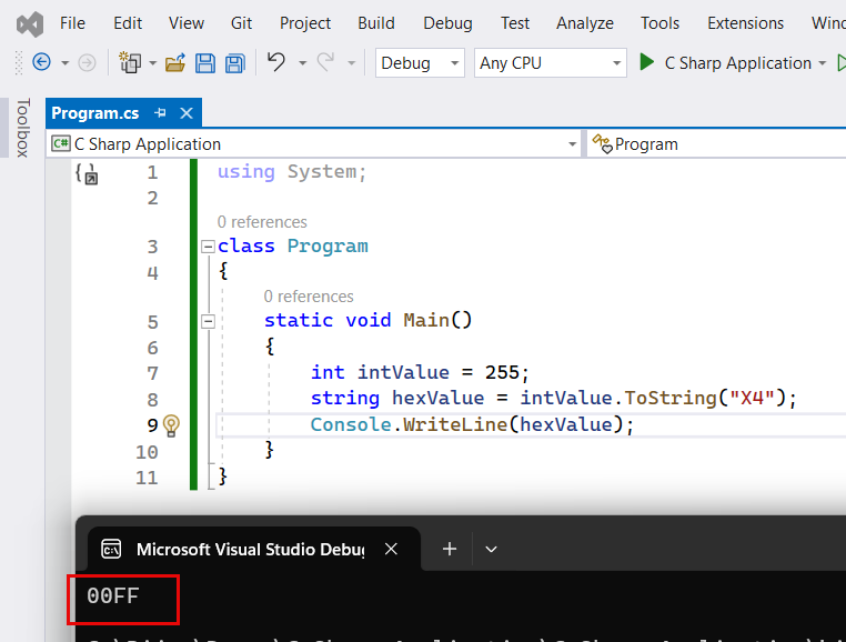 How To Convert Int To Hex String With Leading Zero In C 